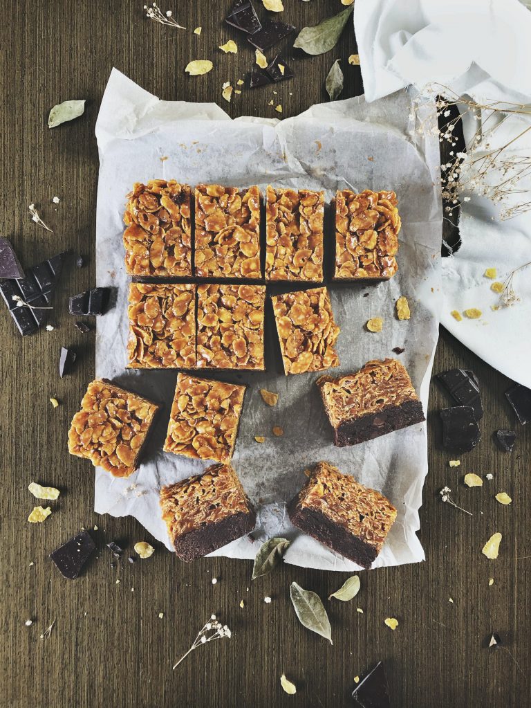 Caramel Cornflake Brownie