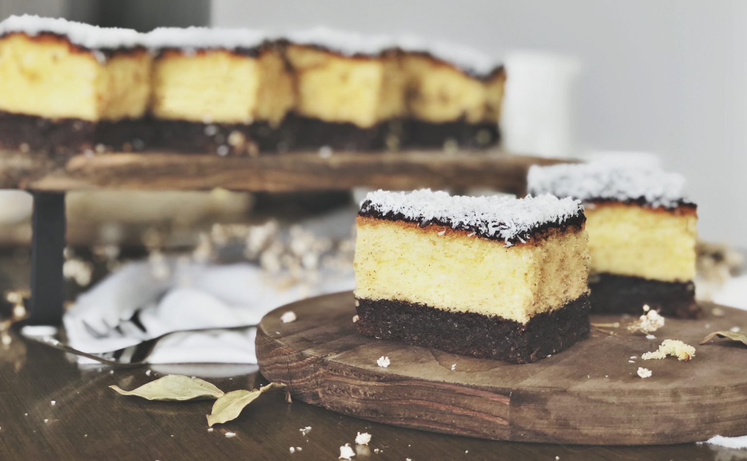 Chocolate Lamington Slice