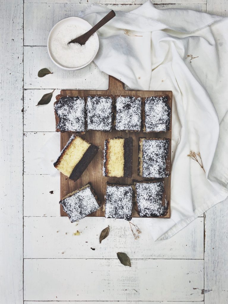 Chocolate Lamington Slice